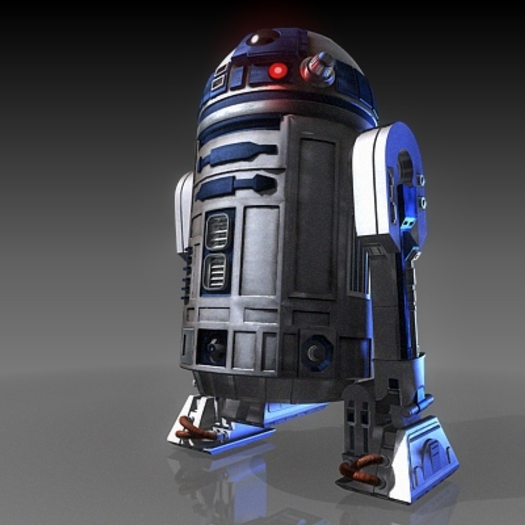 r2-d2 star wars 3d model