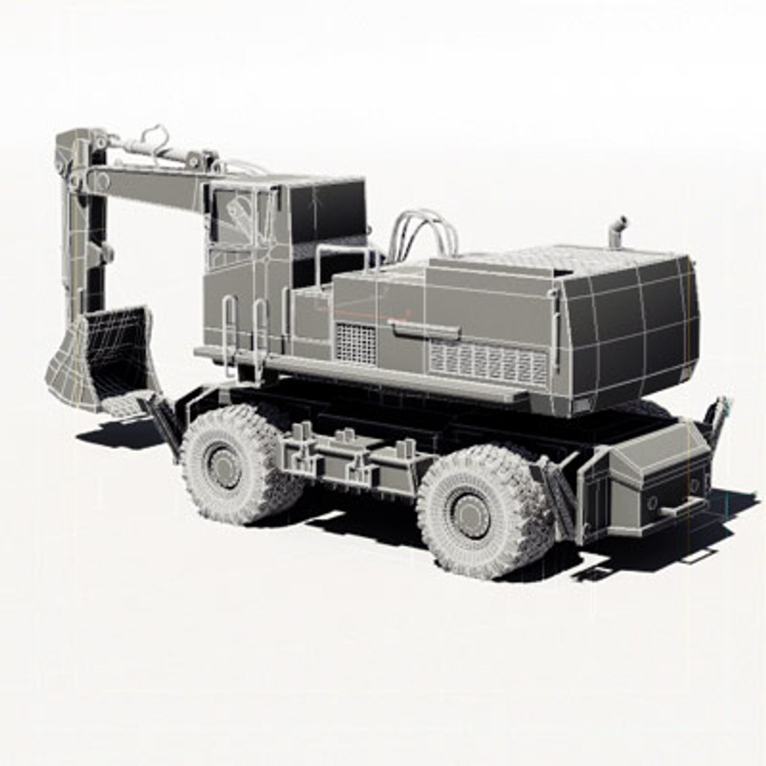 Wheeled Digger 3d Max