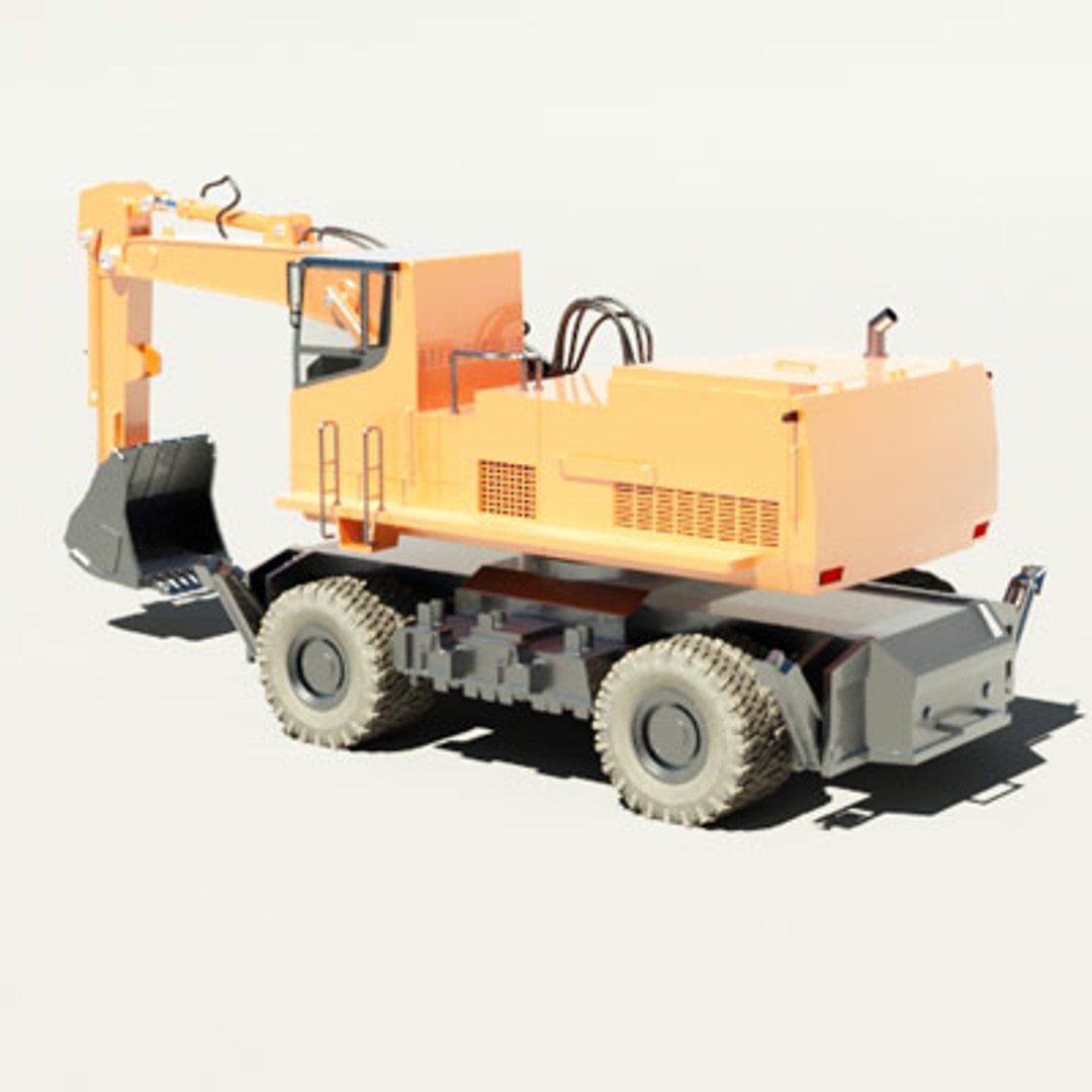 Wheeled Digger 3d Max