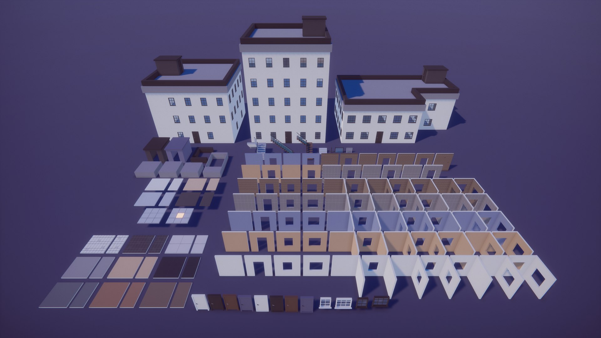 3D Low Poly Office Interiors Model - TurboSquid 1954656