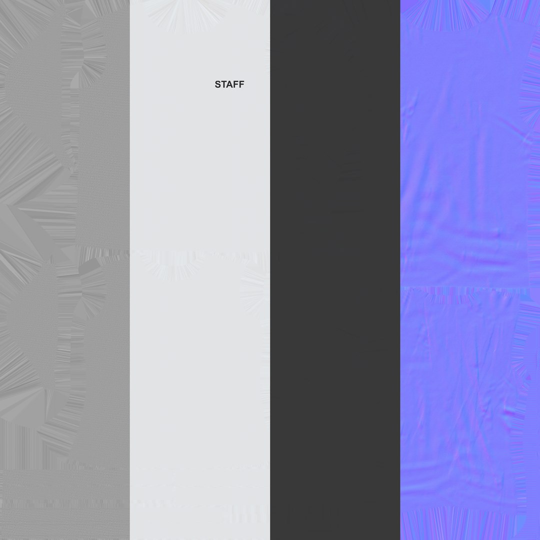 Female Crew Neck Worn White Staff 02 3D - TurboSquid 1731897