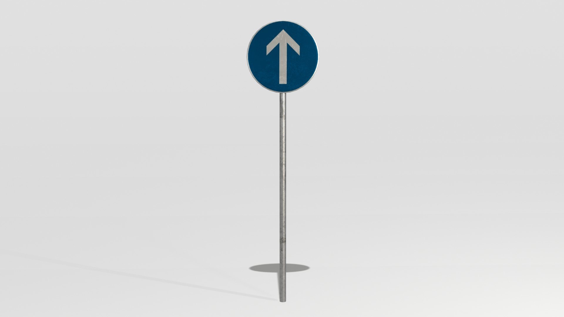Traffic Sign Go Straight 3D - TurboSquid 2144701