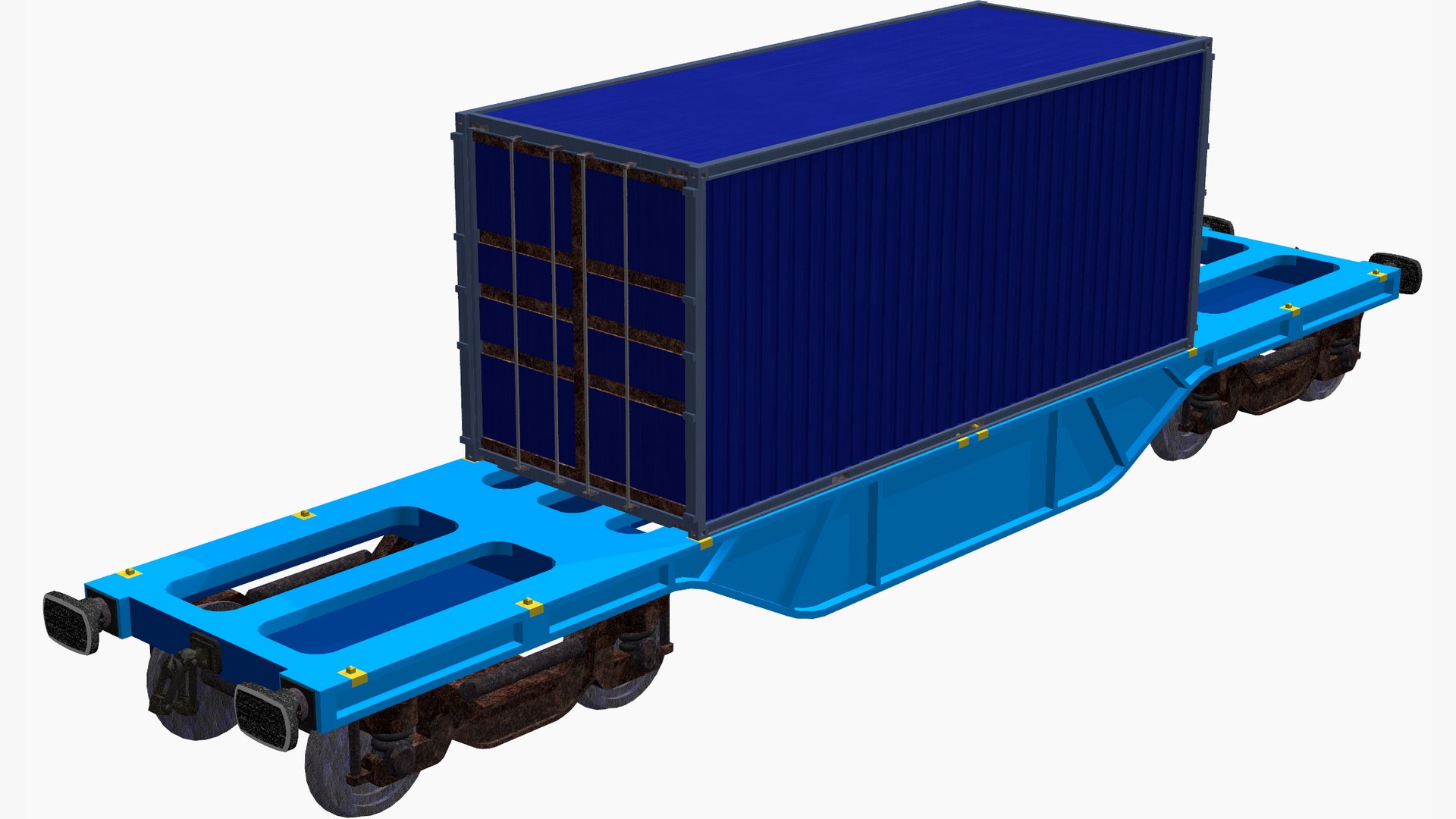 Freight train - collection of 9 different freight wagons with a steam ...