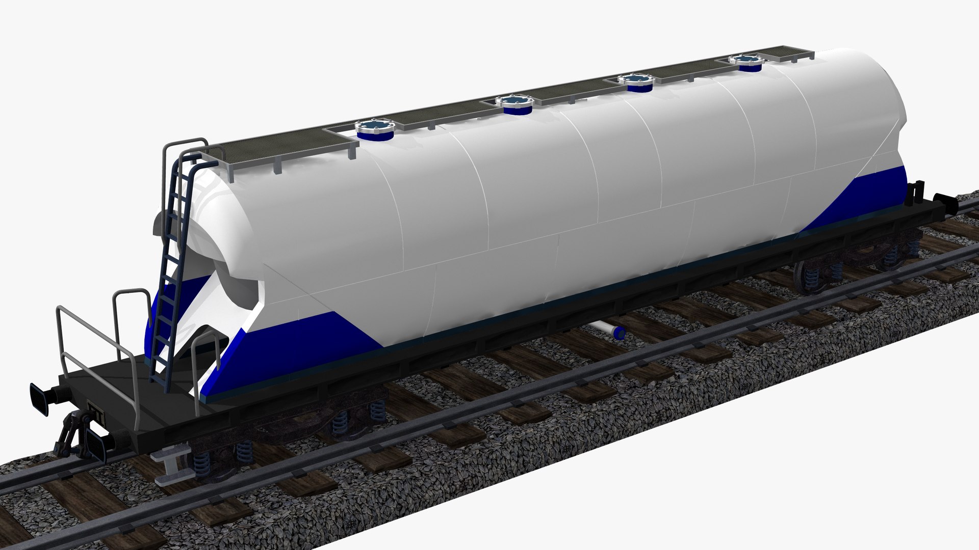 Freight Train - Collection Of 9 Different Freight Wagons With A Steam ...