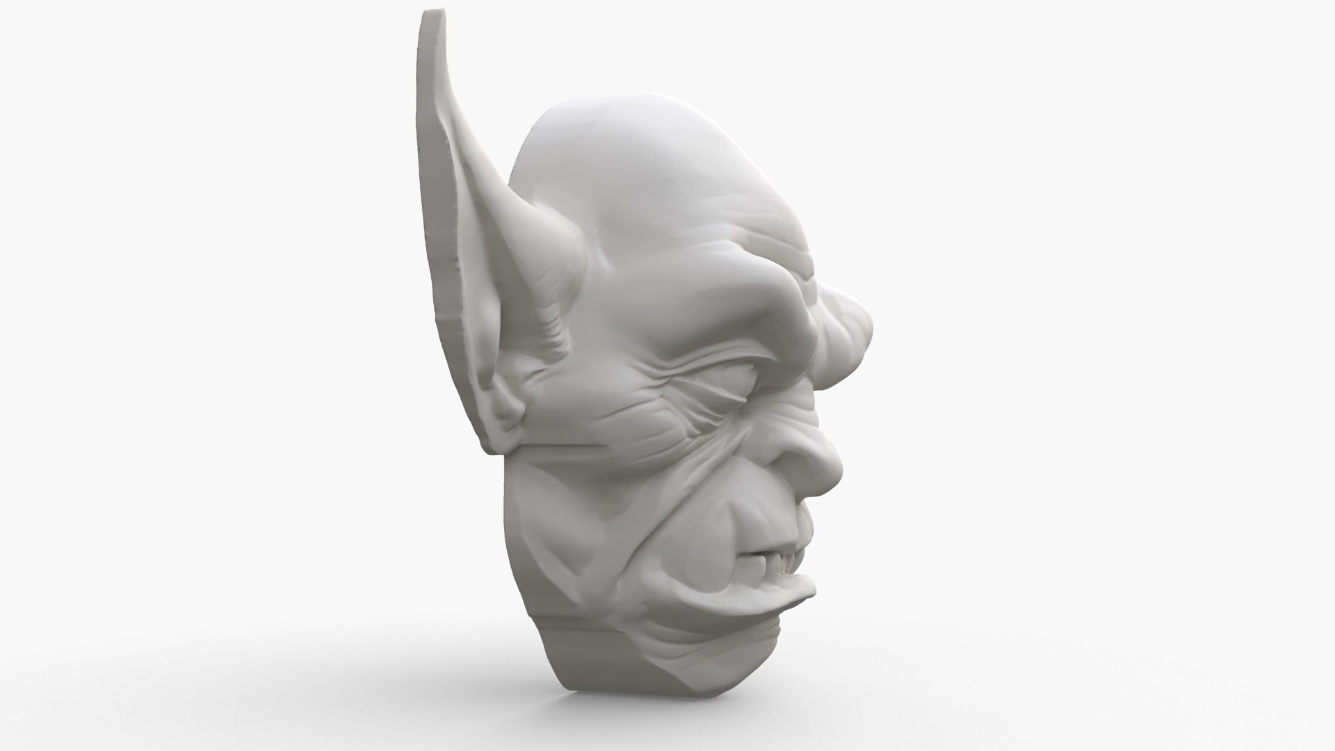 Goblin Face 2 3D Model - TurboSquid 2216610