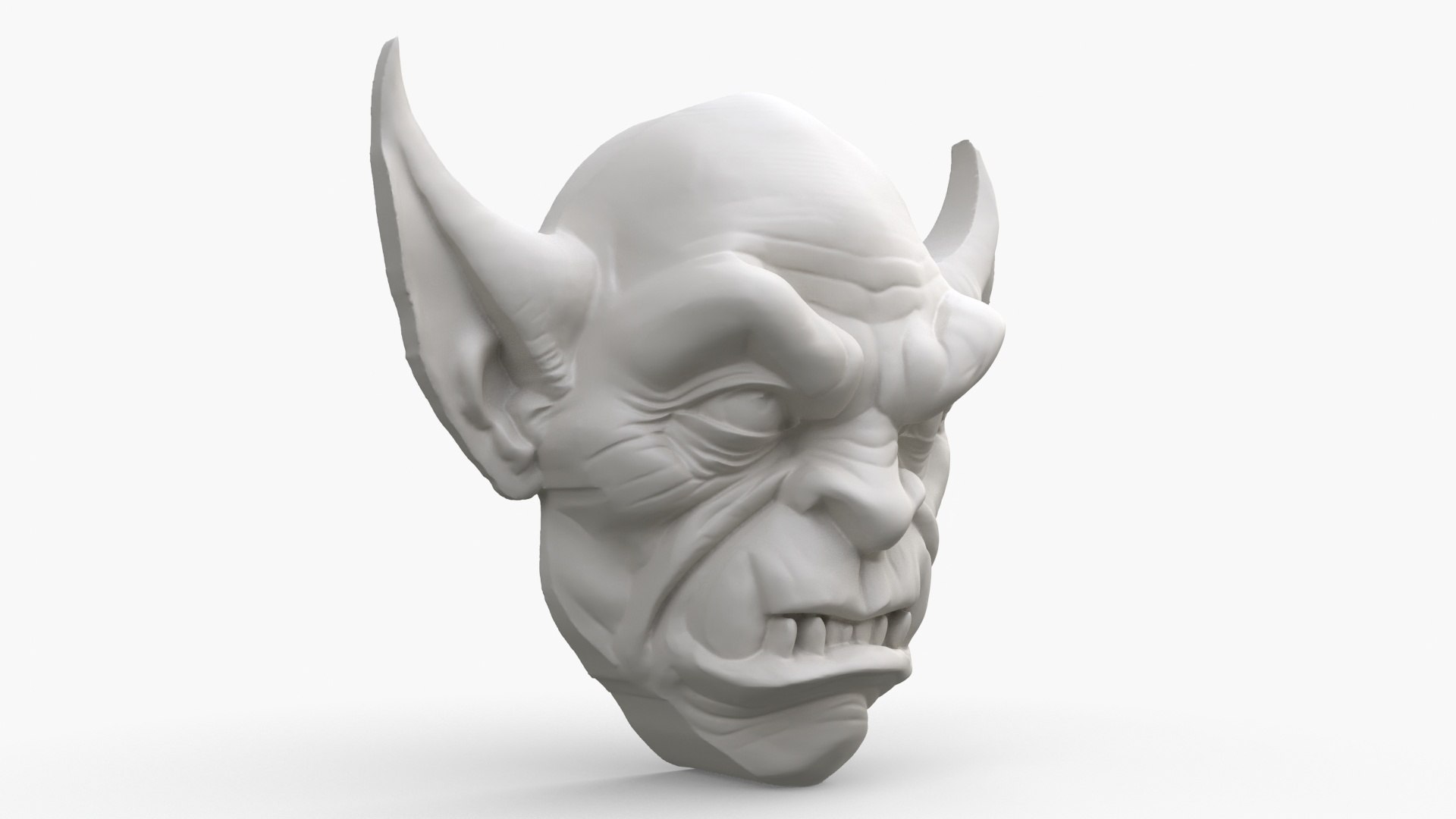 Goblin Face 2 3D Model - TurboSquid 2216610