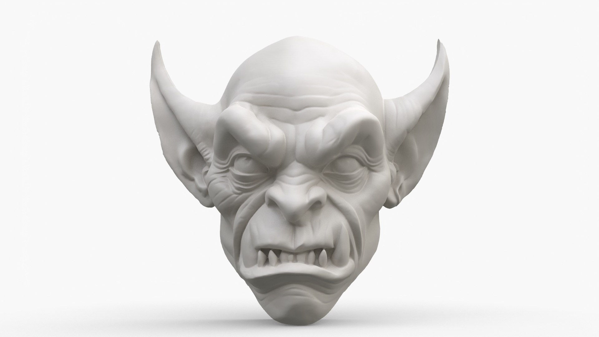 Goblin Face 2 3D Model - TurboSquid 2216610