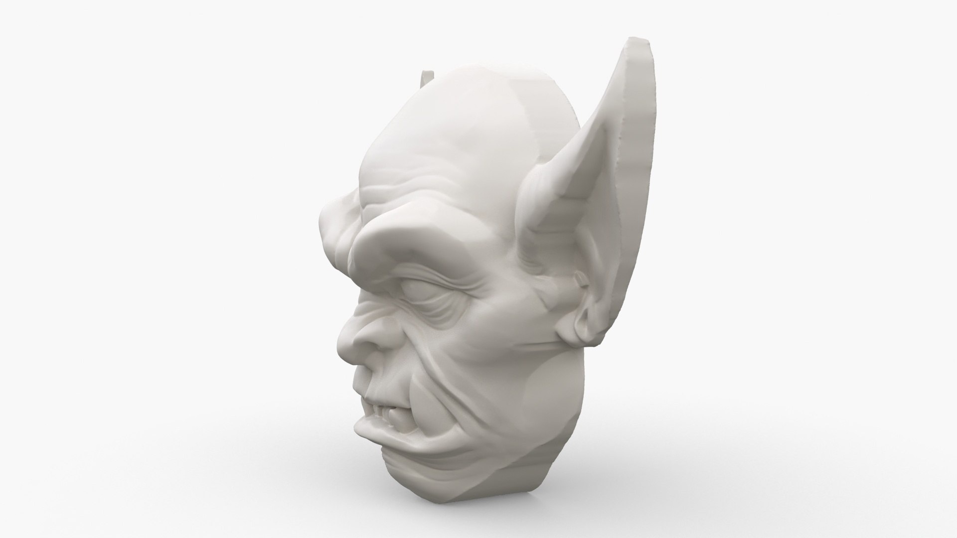 Goblin Face 2 3D Model - TurboSquid 2216610