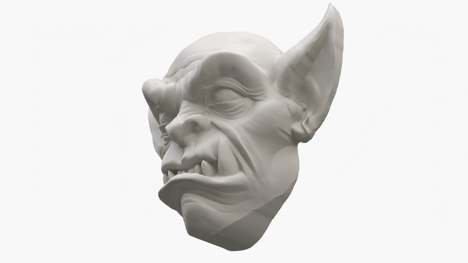 Goblin Face 2 3D Model - TurboSquid 2216610