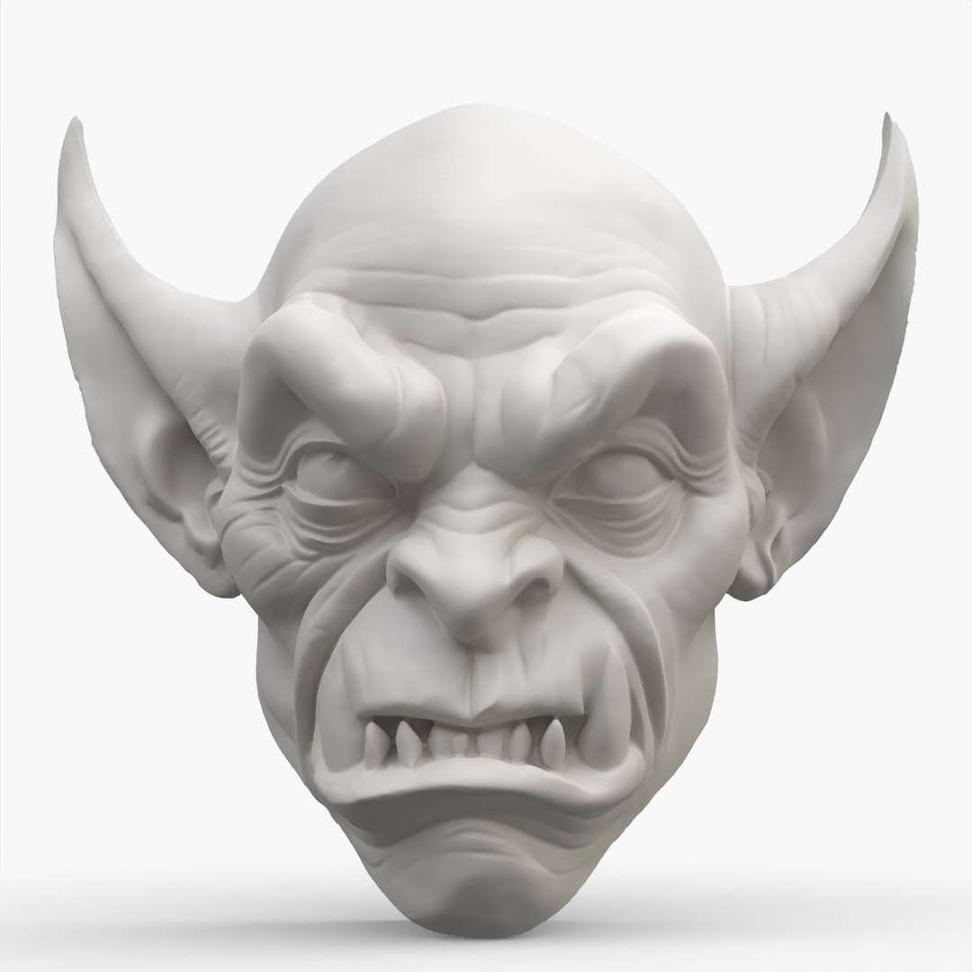 Goblin Face 2 3D Model - TurboSquid 2216610