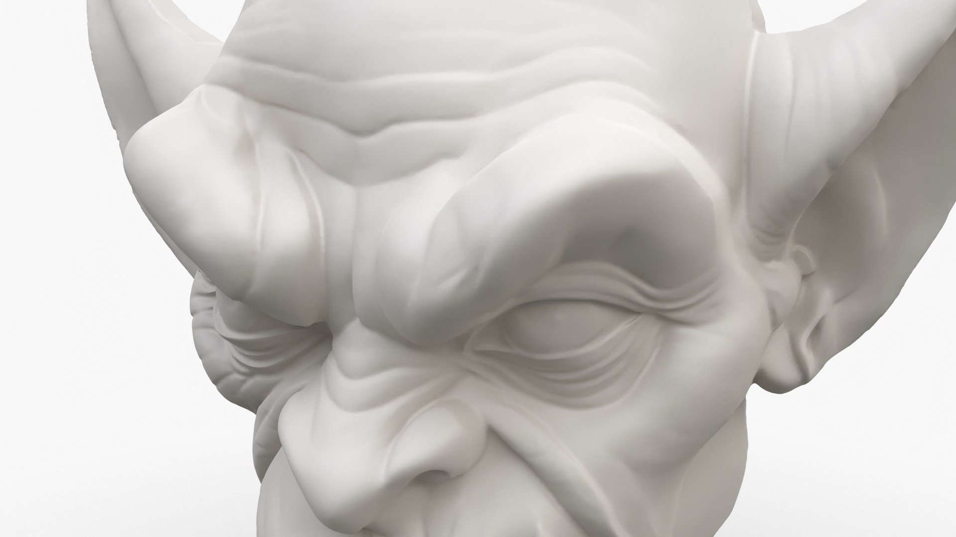 Goblin Face 2 3D Model - TurboSquid 2216610