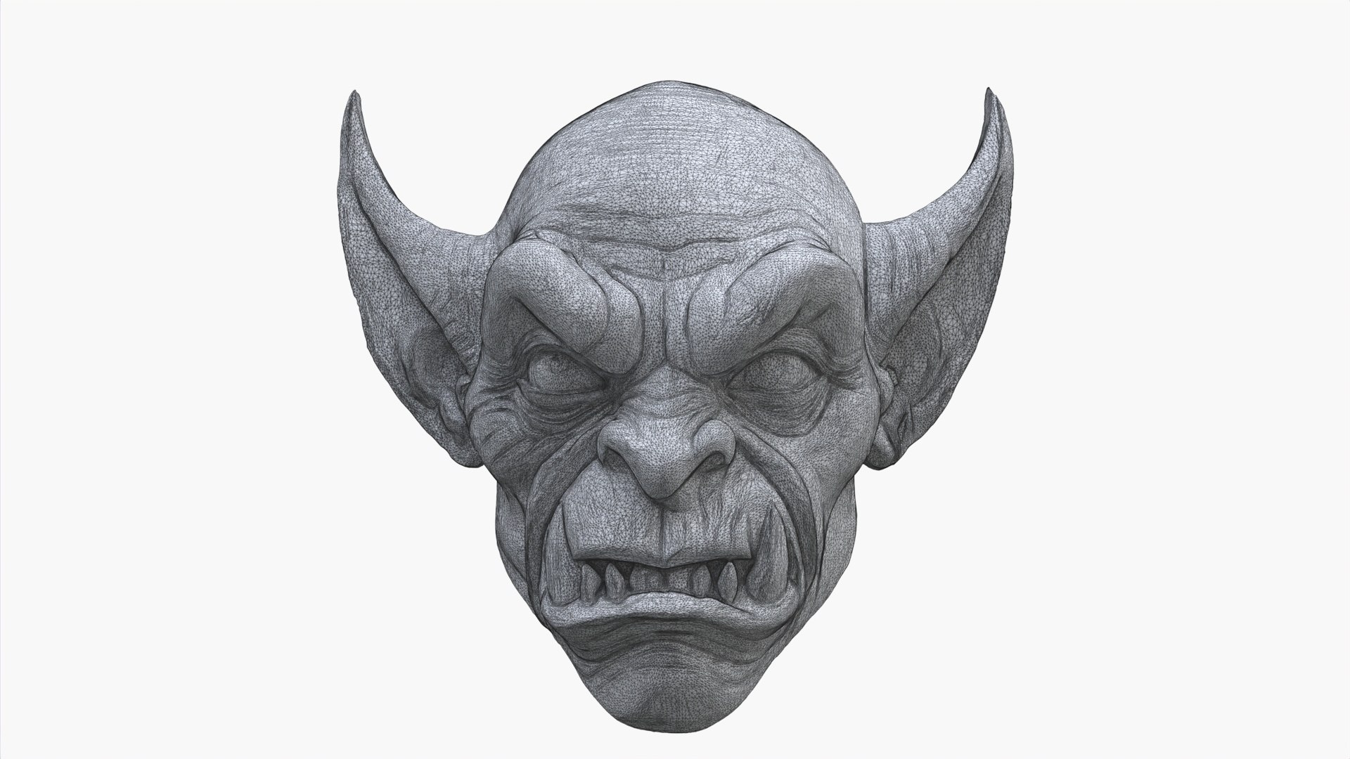 Goblin Face 2 3D Model - TurboSquid 2216610