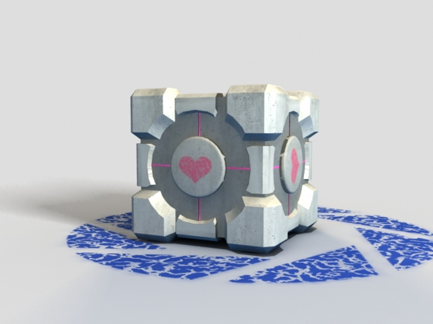 Companion Cube 3d Max
