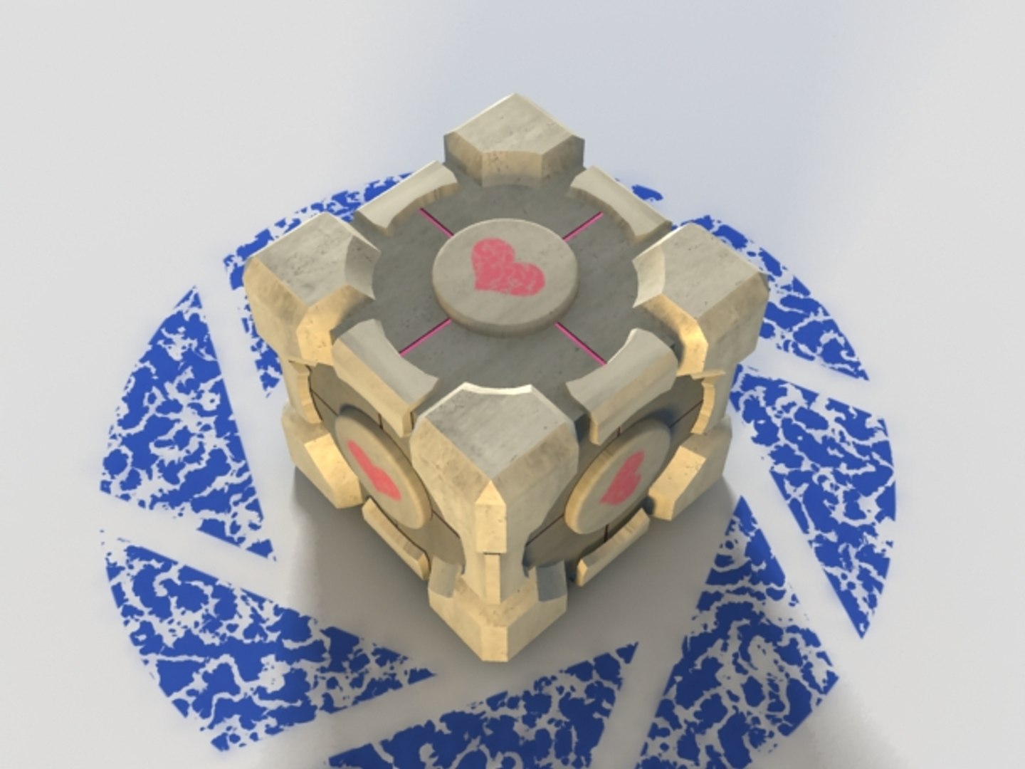 Companion Cube 3d Max