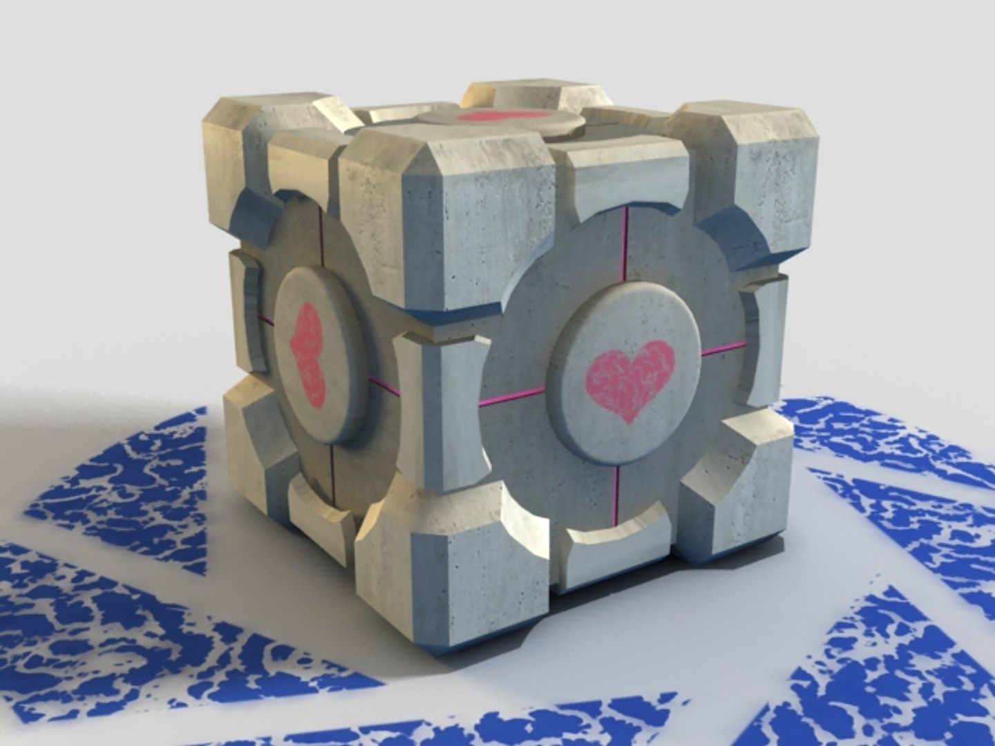 Companion Cube 3d Max