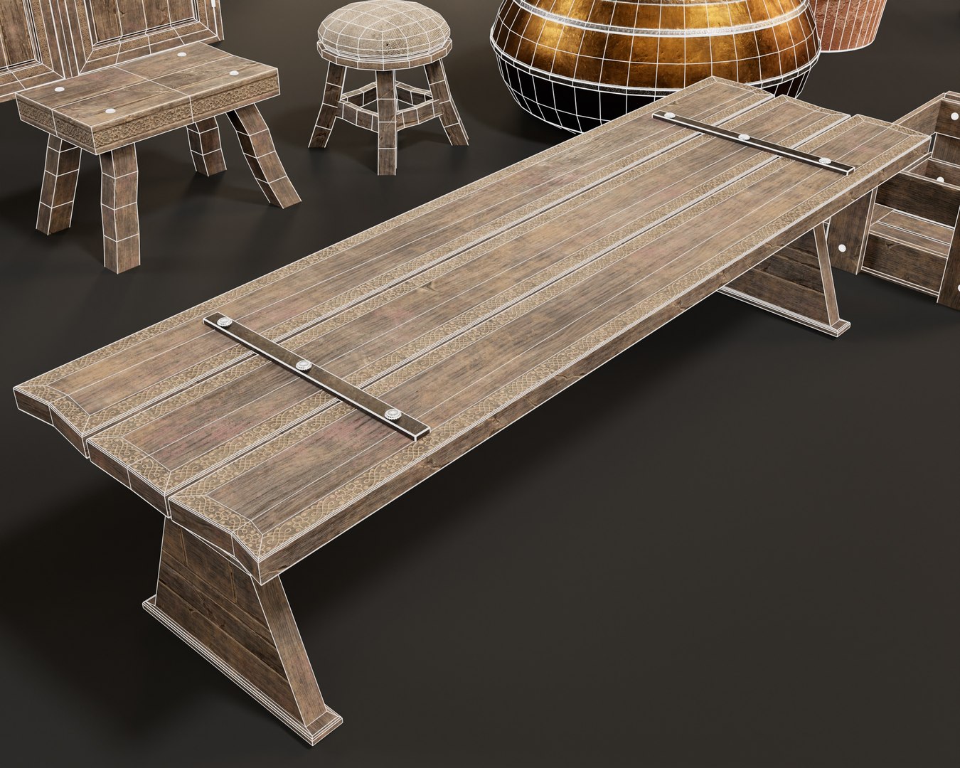 3D Medieval Props Pack 1 - TurboSquid 2403696