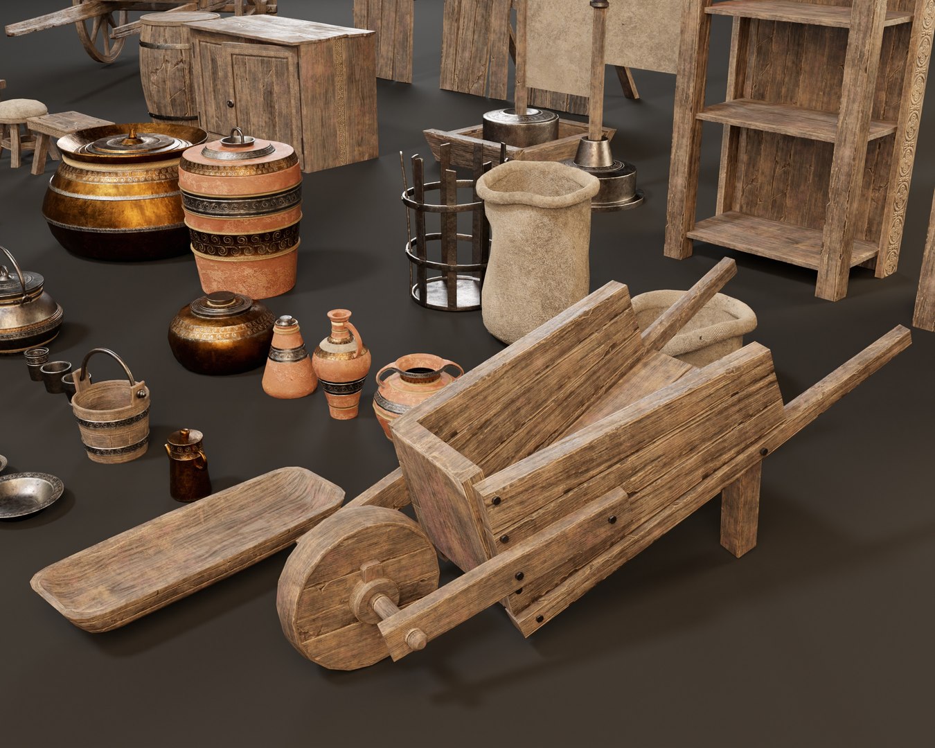 3D Medieval Props Pack 1 - TurboSquid 2403696