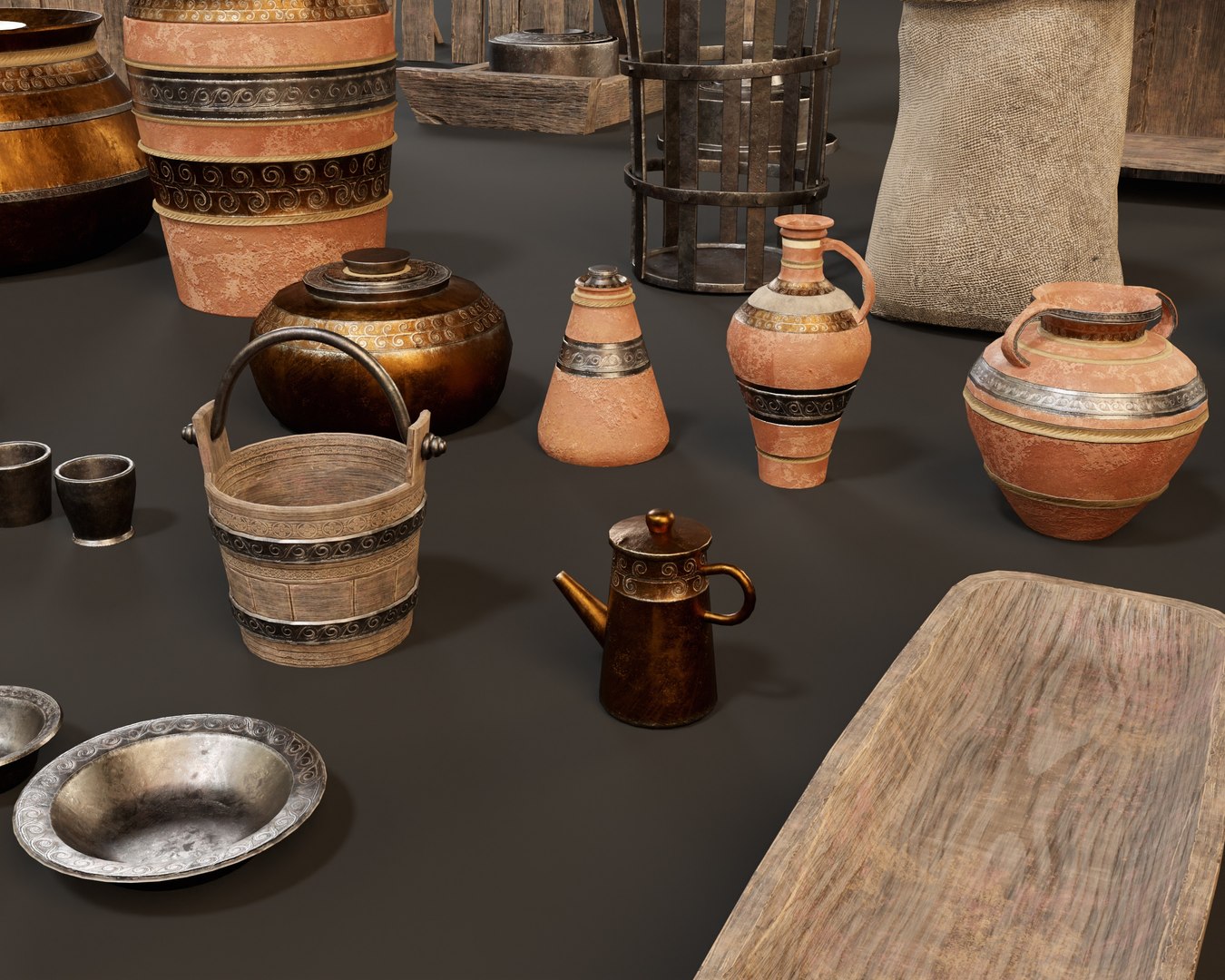 3D Medieval Props Pack 1 - TurboSquid 2403696
