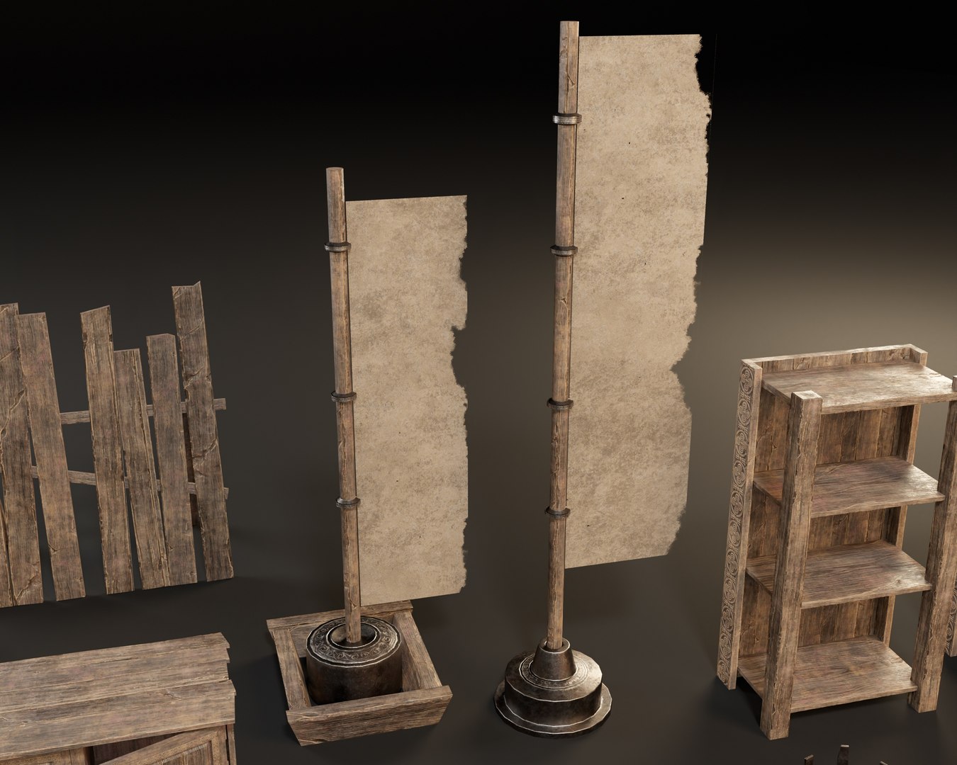 3D Medieval Props Pack 1 - TurboSquid 2403696