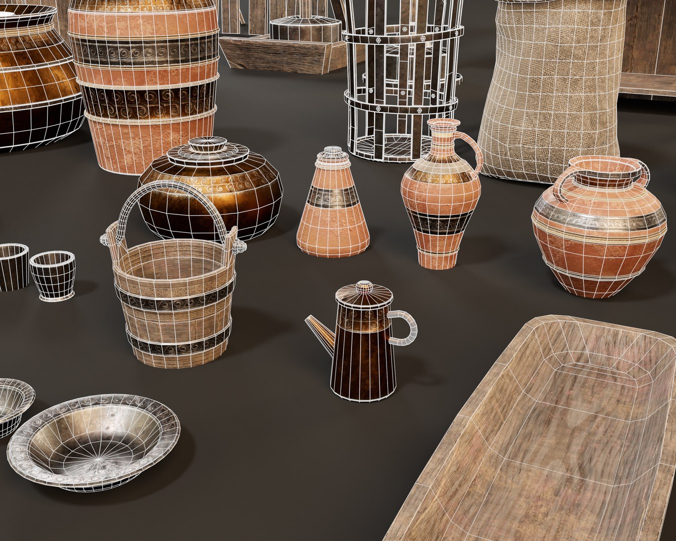 3D Medieval Props Pack 1 - TurboSquid 2403696