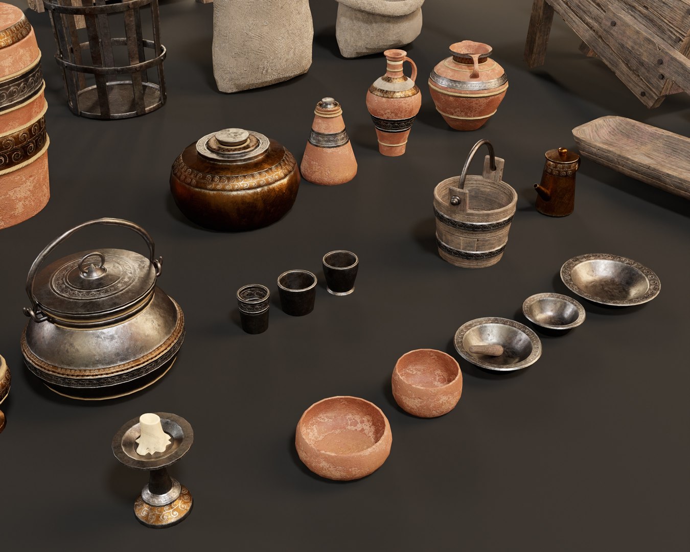 3D Medieval Props Pack 1 - TurboSquid 2403696