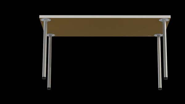 Ikea-like table wooden white 3D model - TurboSquid 1402974