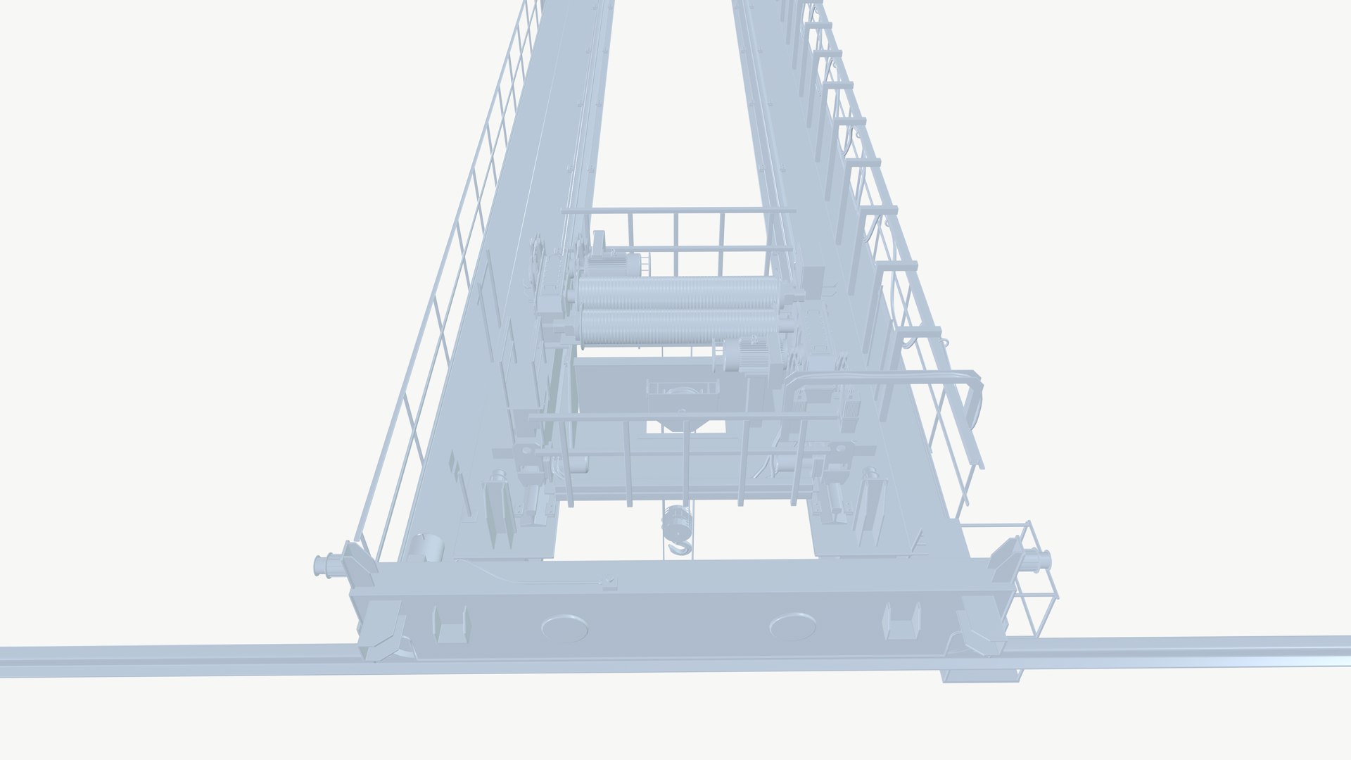 Over Head Crane 3D Model - TurboSquid 2271291