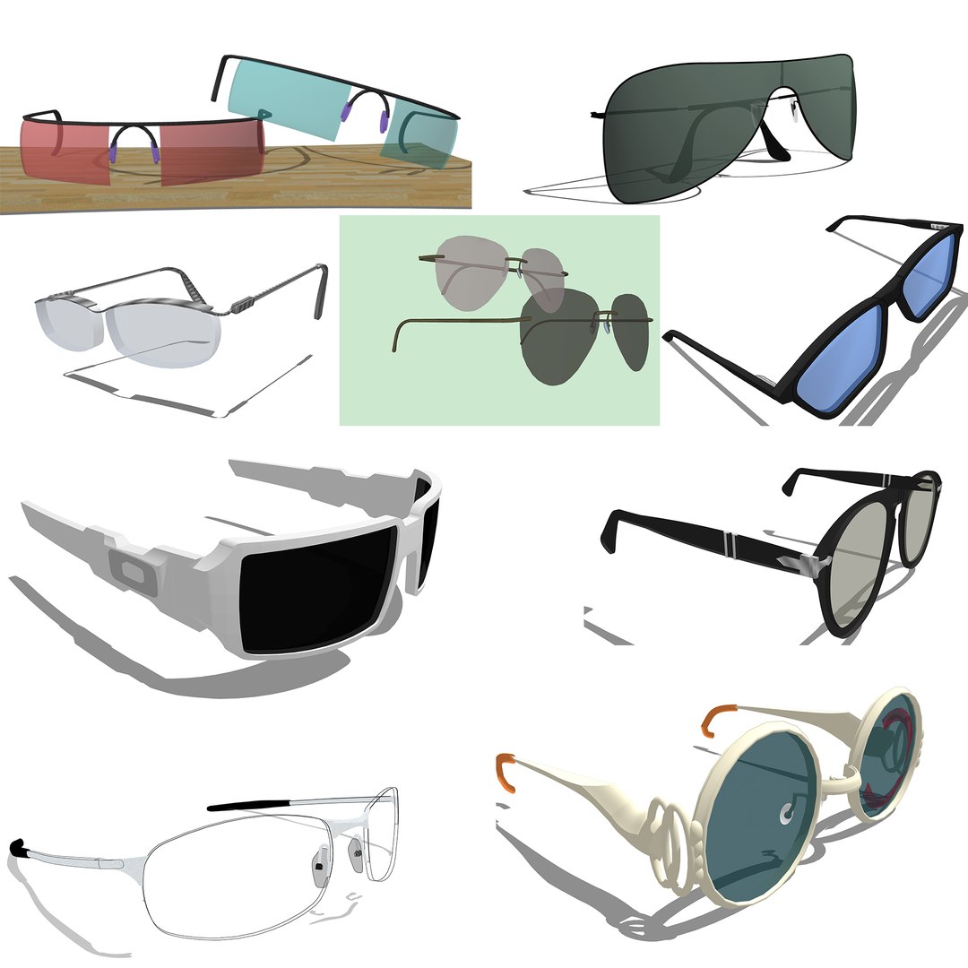 3D Glasses Collection -A1 Model - TurboSquid 2340403