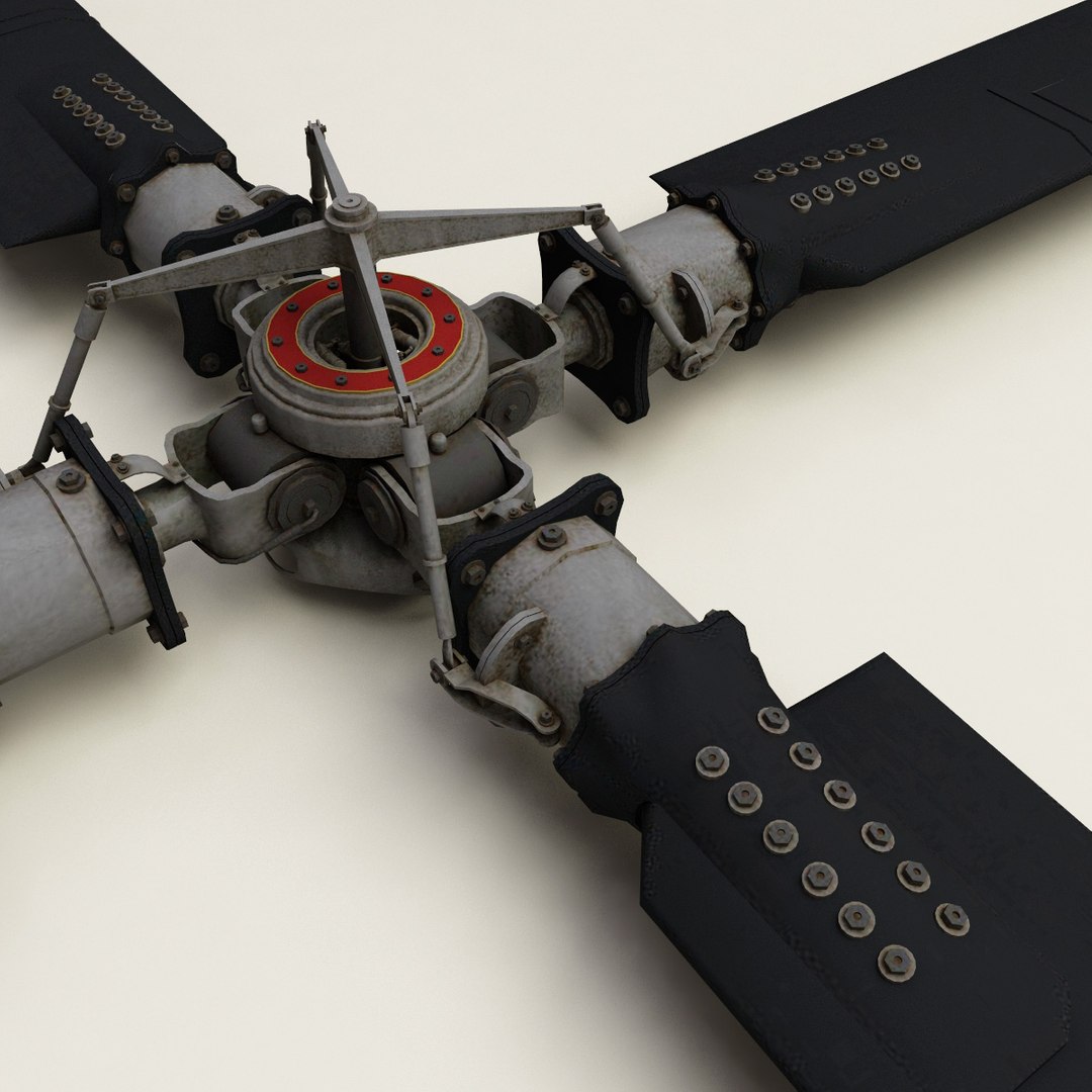 helicopter propeller v2 3d model