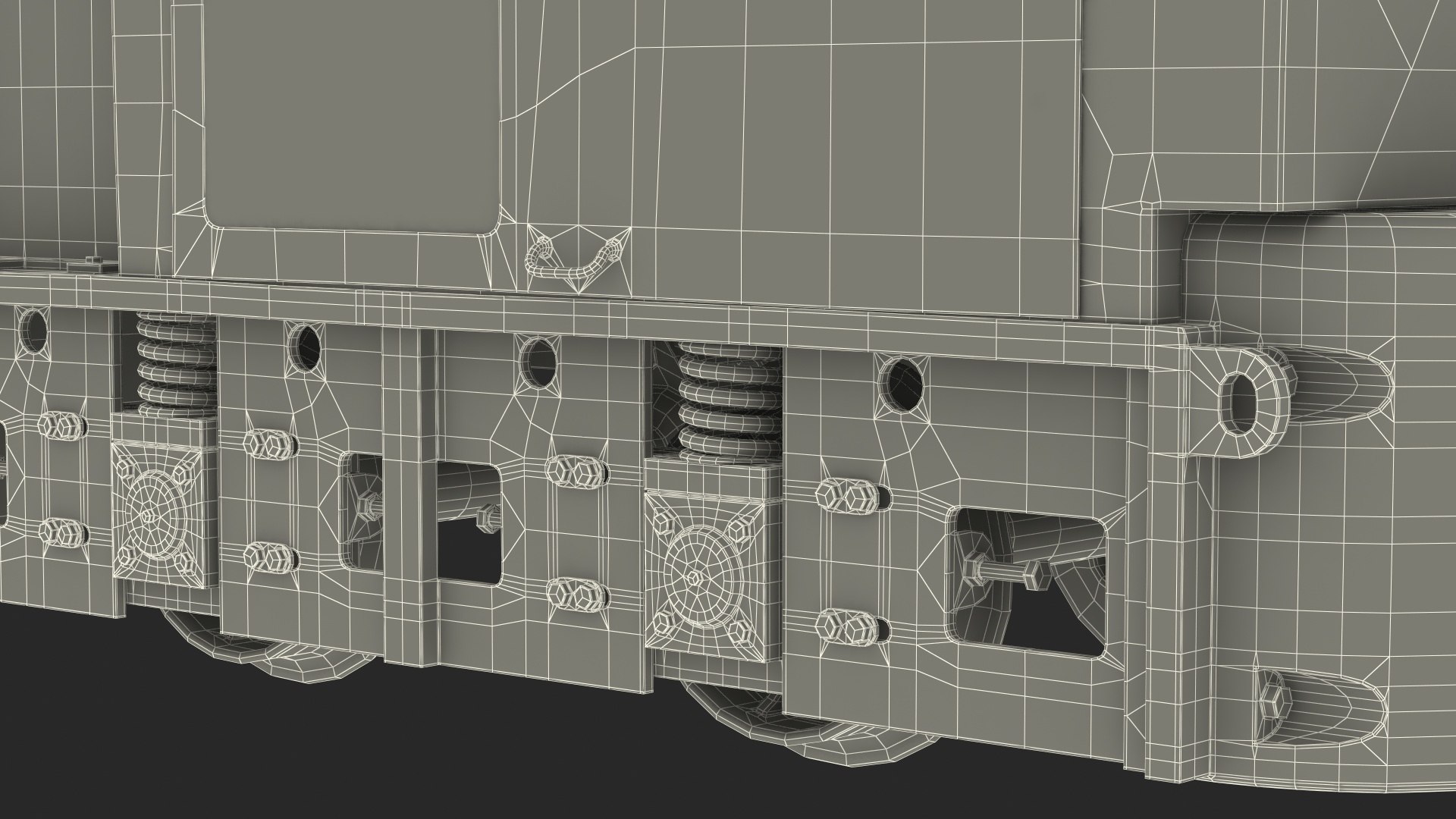 3D mining locomotive railway section model - TurboSquid 1511202