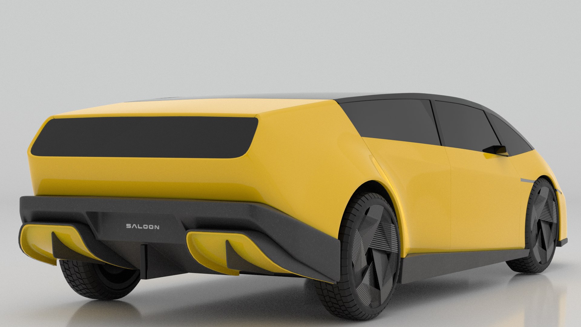 Honda 0 Saloon Electric Car Yellow 2025-26 3D Model - TurboSquid 2365669