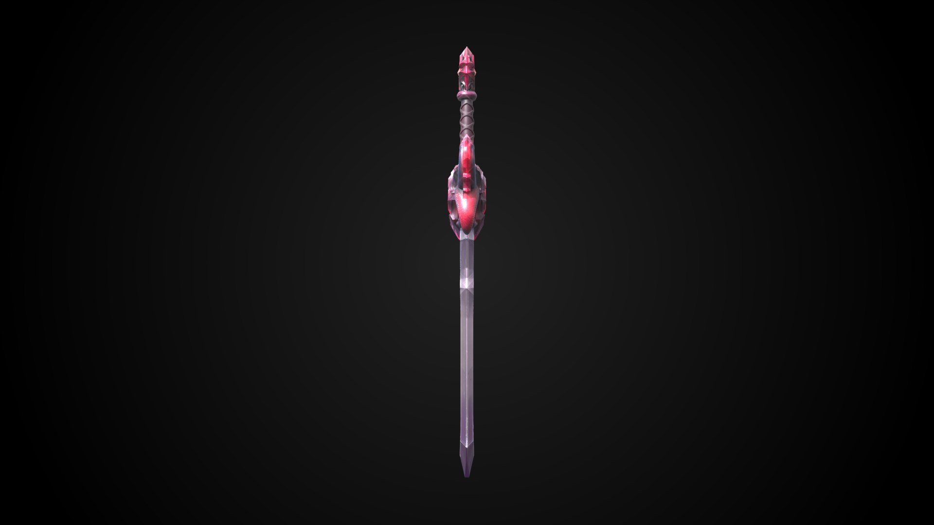 3D Model Stylized Fantasy Sword - Dragonsoul Edge - Blazing Vortex ...