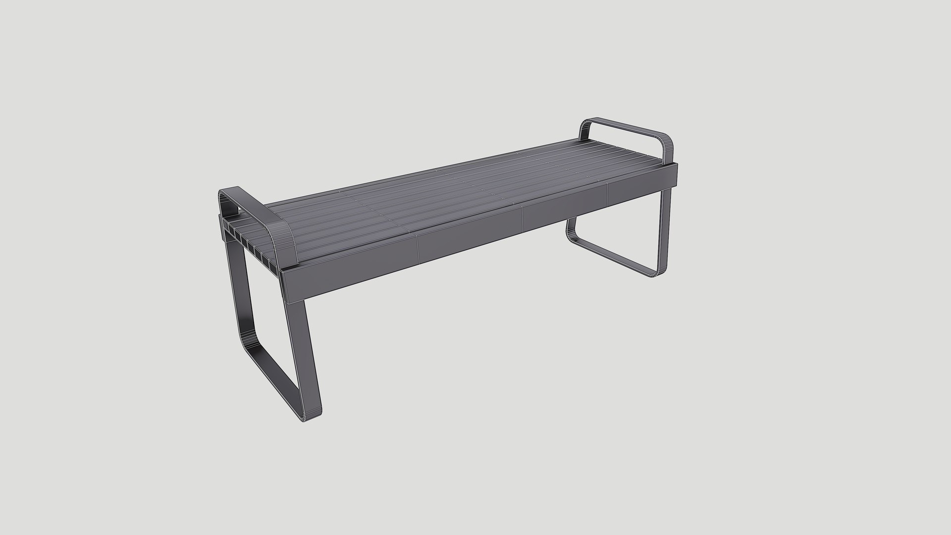 Bench 9 With PBR 4K 8K 3D Model - TurboSquid 1843592