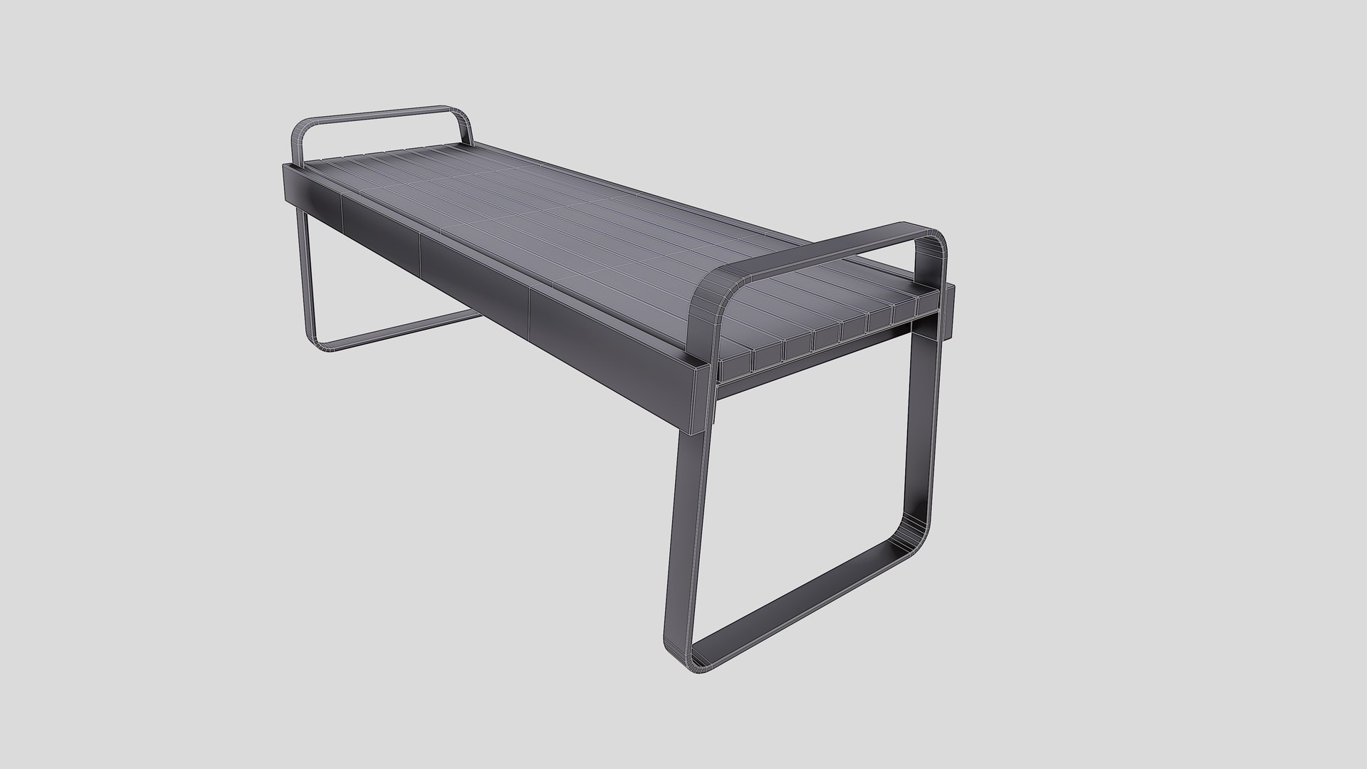 Bench 9 With PBR 4K 8K 3D Model - TurboSquid 1843592