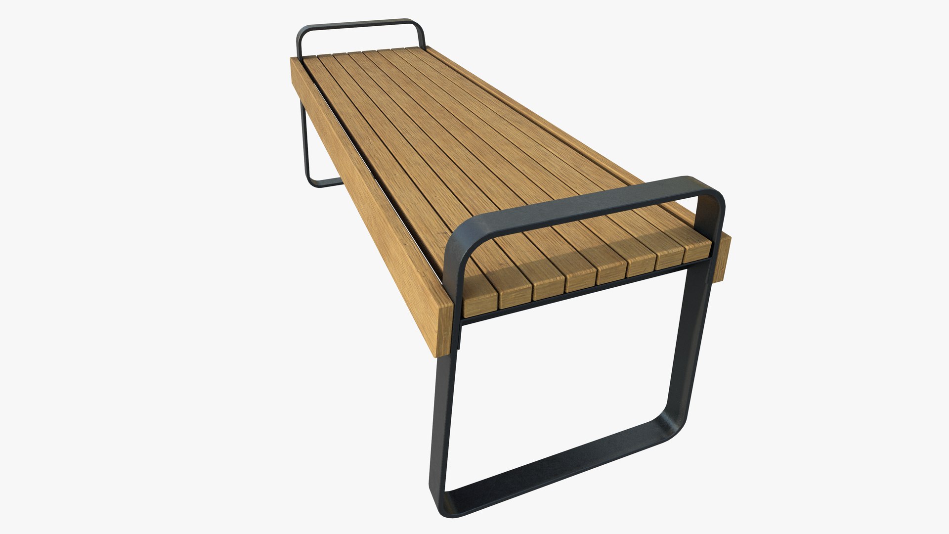 Bench 9 With PBR 4K 8K 3D Model - TurboSquid 1843592
