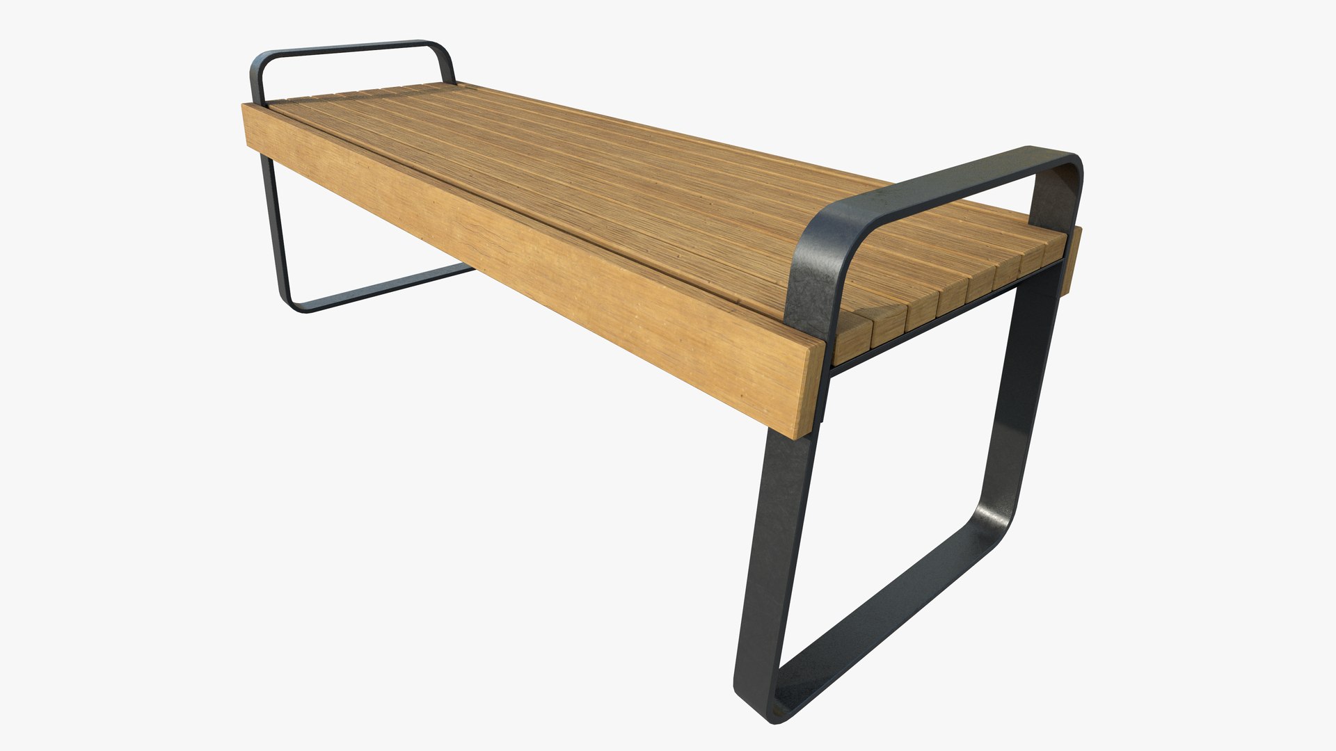 Bench 9 With PBR 4K 8K 3D Model - TurboSquid 1843592