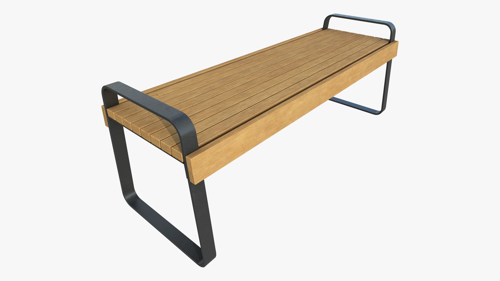 Bench 9 With PBR 4K 8K 3D Model - TurboSquid 1843592