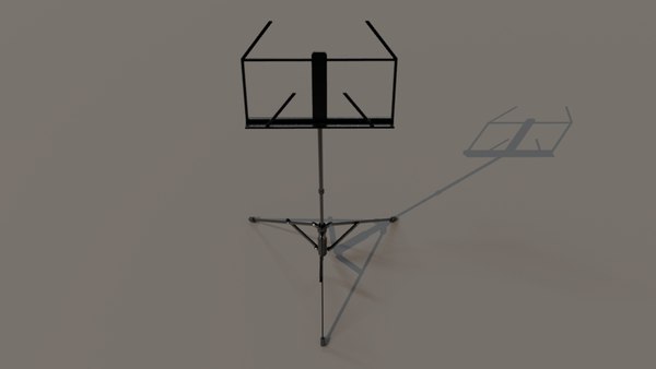3d model music stand