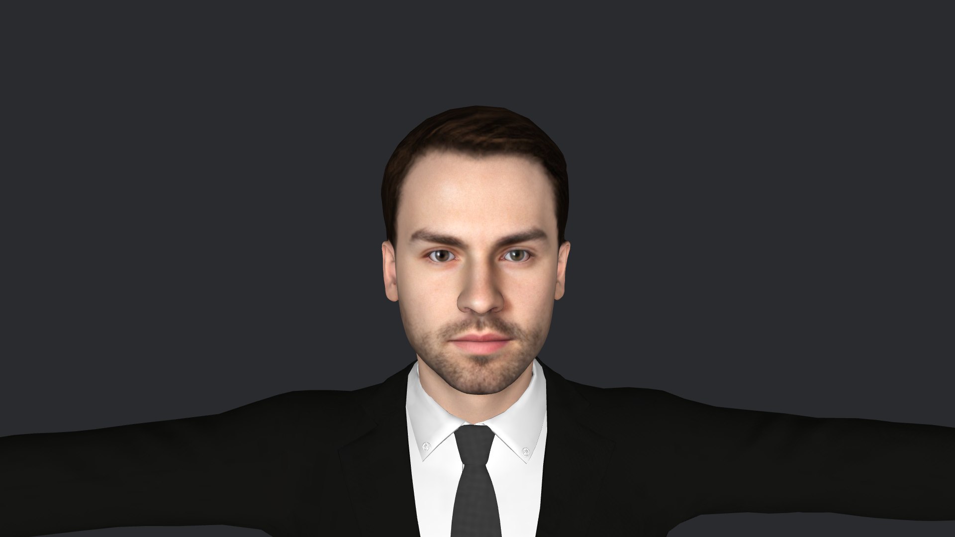 3D Model Handsome Man Hyper Realistic Full Body Fully Rigged 3D ...