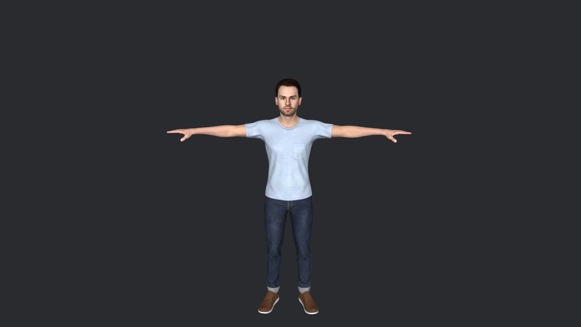 3D Model Handsome Man Hyper Realistic Full Body Fully Rigged 3D ...