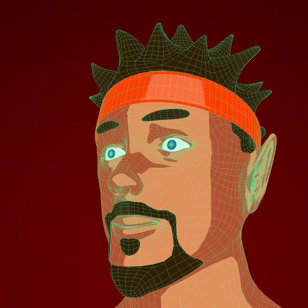 Obj Cartoon Man Toon Shaders