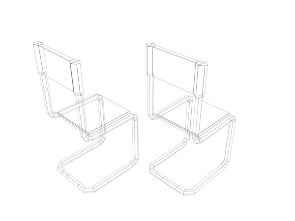 free office chairs 3d model