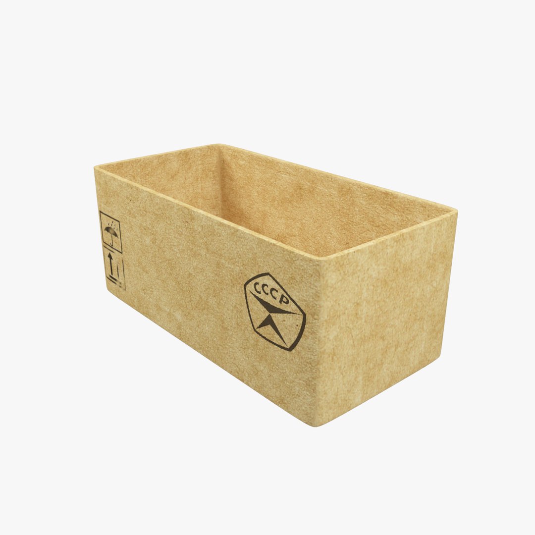 3D Cardboard Box - TurboSquid 1241754