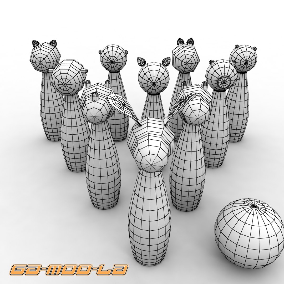 Animal Skittles Children 3d Model