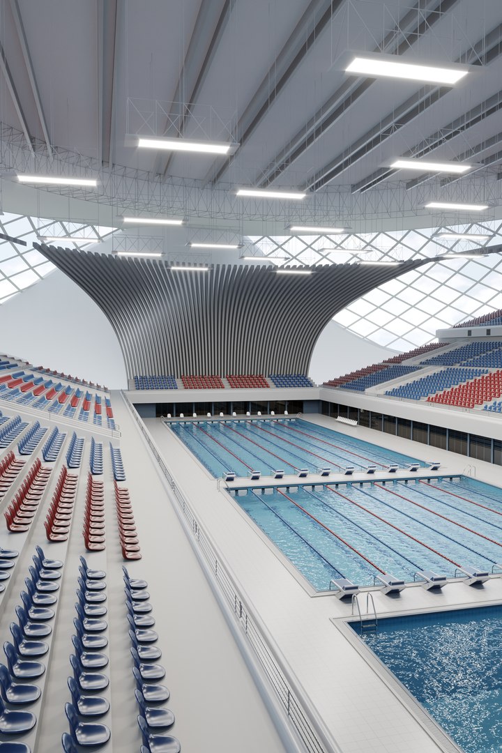 Swim Stadium Seats 3D Model - TurboSquid 1431276