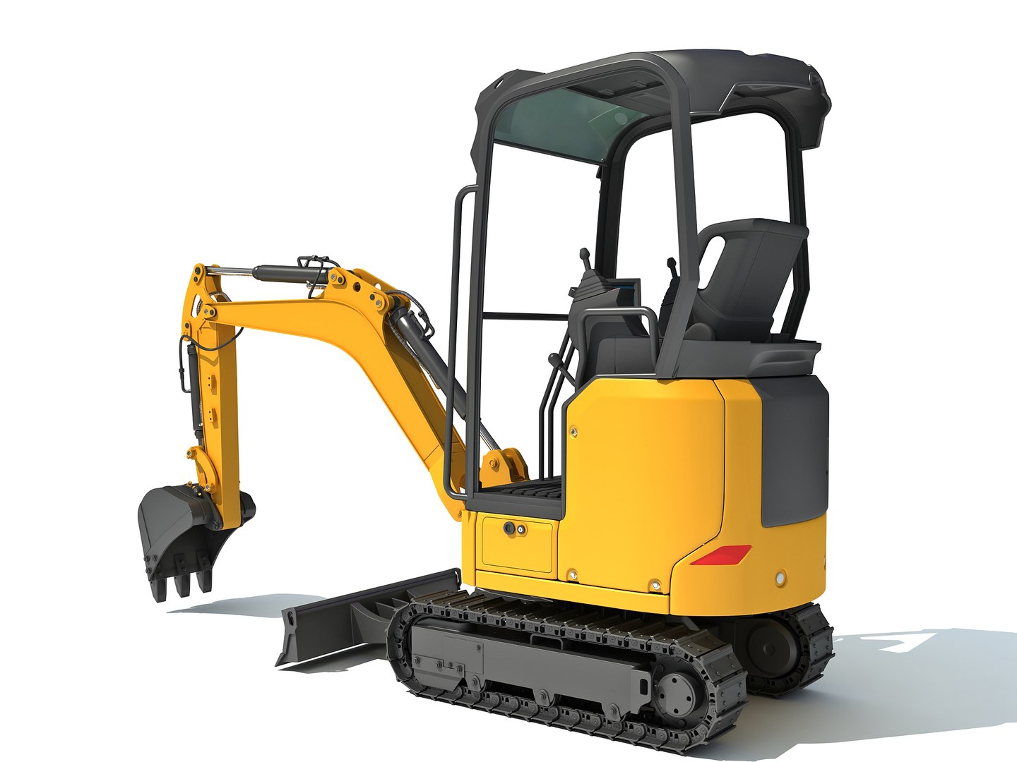 Mini Excavator 3D Model - TurboSquid 1417328