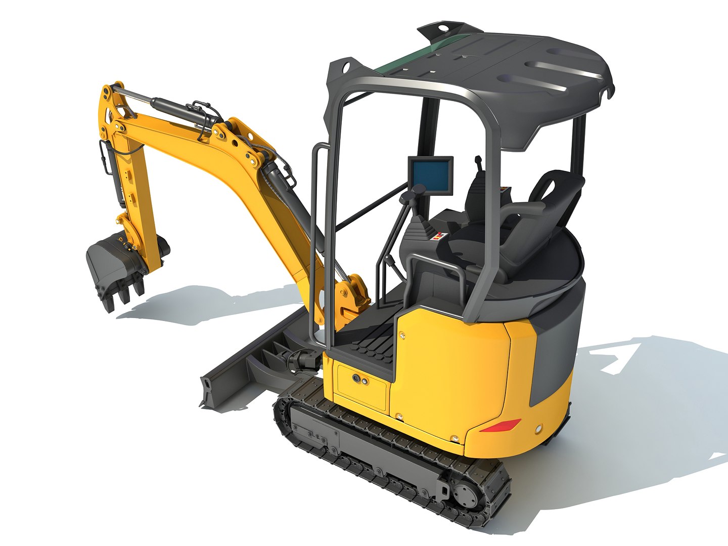 Mini excavator 3D model - TurboSquid 1417328