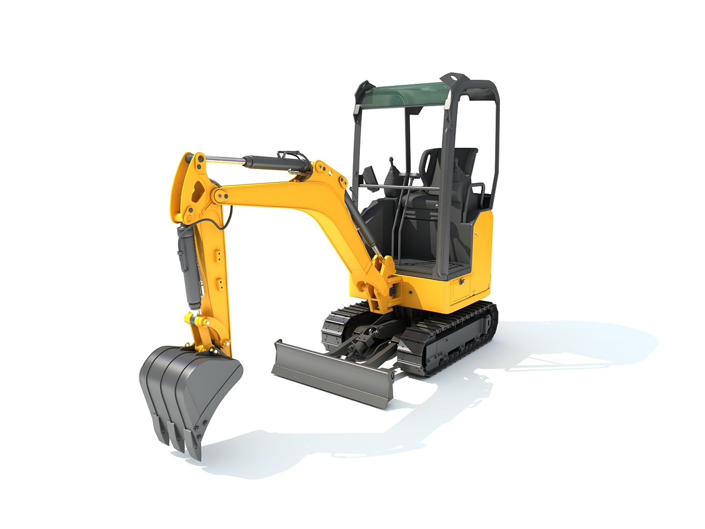 Mini Excavator 3D Model - TurboSquid 1417328