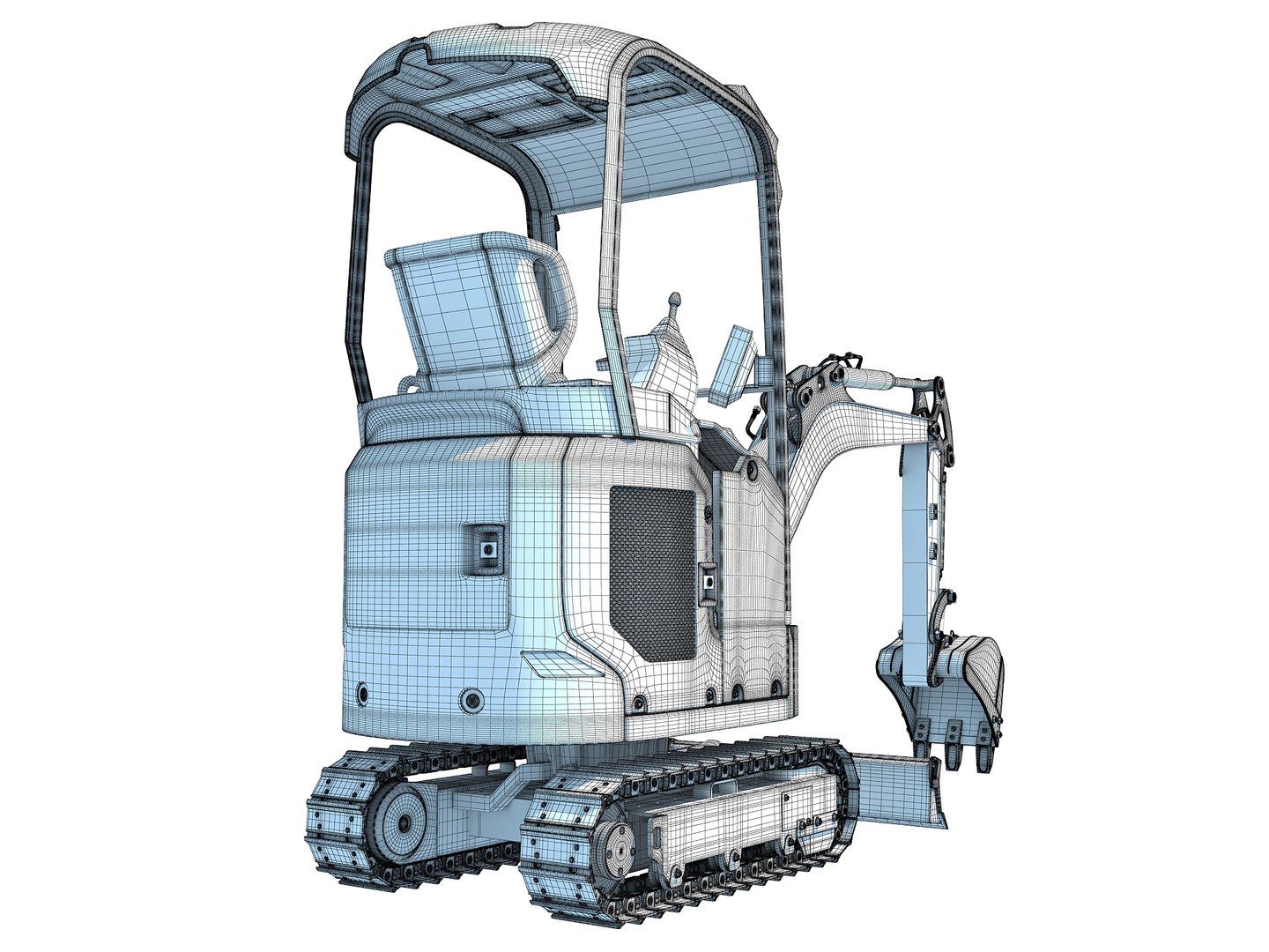 Mini Excavator 3D Model - TurboSquid 1417328