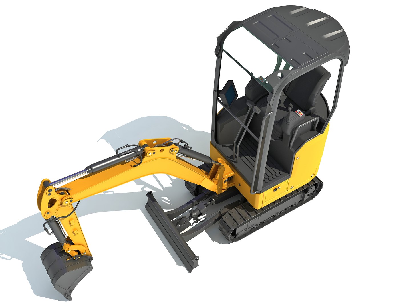 Mini Excavator 3D Model - TurboSquid 1417328